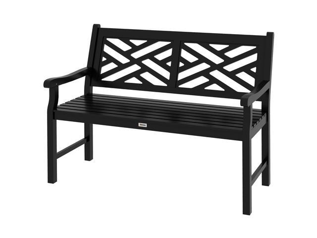 Click here for Aosom Outdoor Garden Bench  Wooden Frame Patio Ben... prices