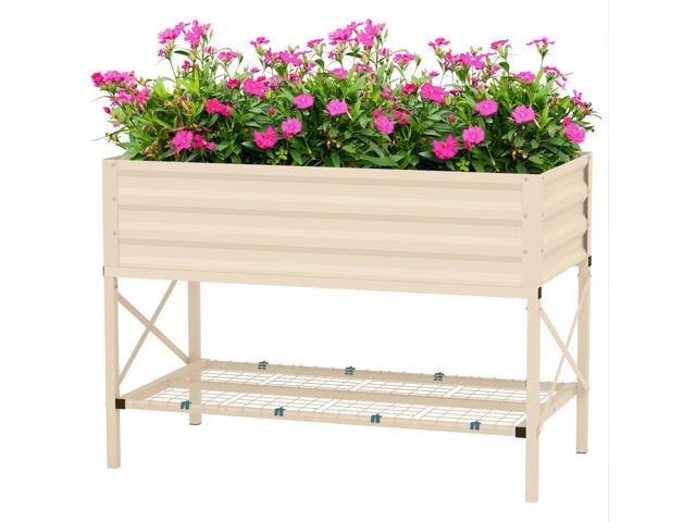 Click here for Aosom Galvanized Raised Garden Bed  Metal Planter... prices