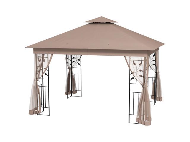 Click here for Aosom 10 x 11.5Â Metal Patio Gazebo  Double Roof O... prices