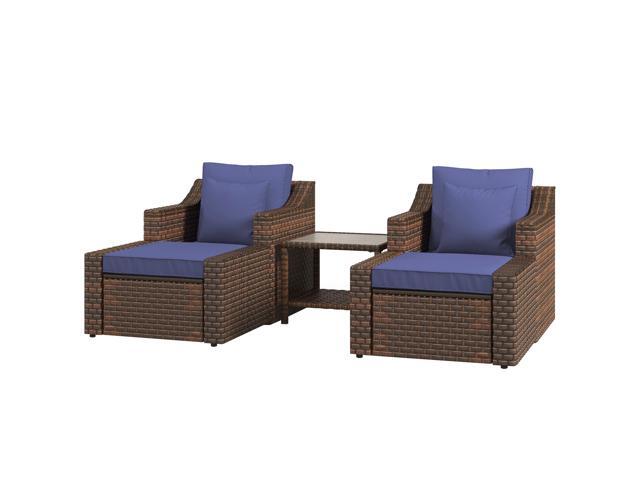 Click here for Aosom 5pc Patio Furniture Set  All Weather PE Ratt... prices