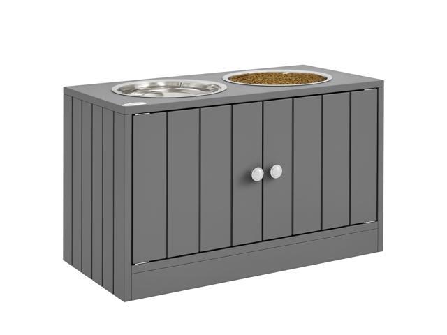 Click here for Aosom Elevated Dog Bowls with Storage Cabinet Cont... prices