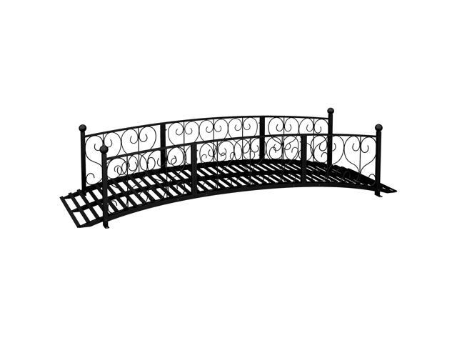 Click here for Aosom 7 Metal Arch Garden Bridge Arc Footbridge wi... prices