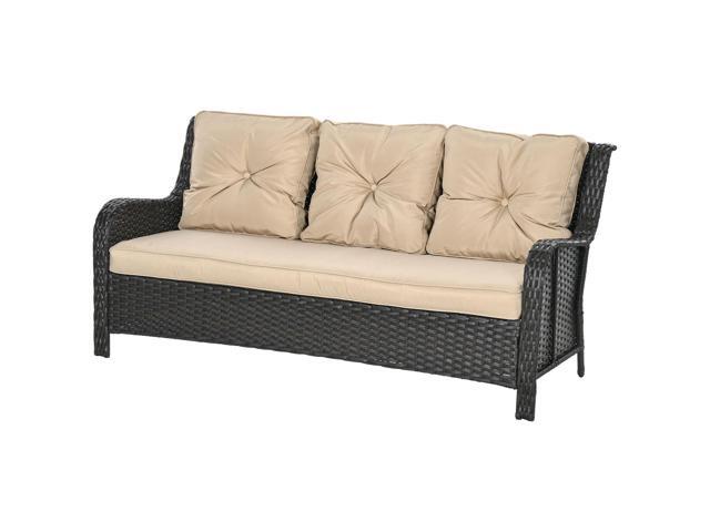 Click here for Aosom 3-Seater Outdoor Sofa w/ 4 Thick Cushions  O... prices