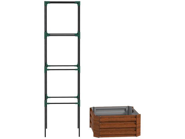 Click here for Aosom Galvanized Planter Box  24 x 24 x 73.5 Raise... prices