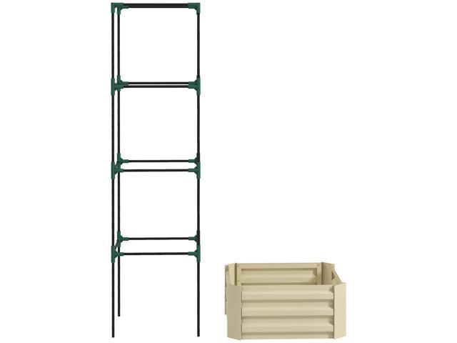 Click here for Aosom Galvanized Planter Box  24 x 24 x 73.5 Raise... prices