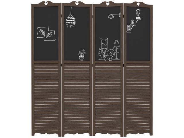 Click here for Aosom Wooden Room Divider with Blackboard  4 Panel... prices