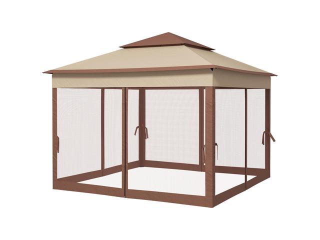 Click here for Aosom Outdoor Patio Pop Up Canopy Gazebo Shelter w... prices