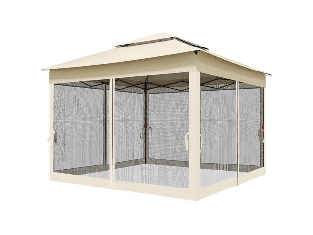 Click here for Aosom Outdoor Patio Pop Up Canopy Gazebo Shelter w... prices