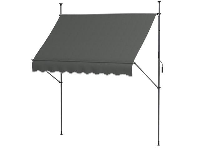 Click here for Aosom 8 x 4 Manual Retractable Awning  Non-Screw P... prices