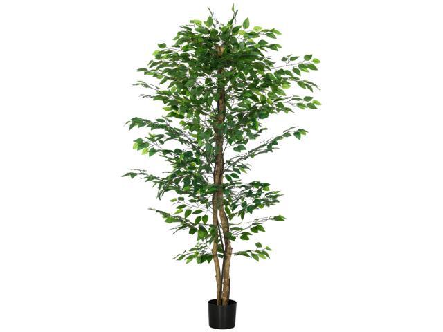 Click here for Aosom 6ft Artificial Tree  Indoor Fake Ficus with... prices