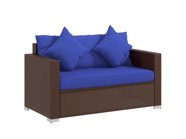Click here for Aosom Wicker Loveseat  Patio Furniture Couch with... prices
