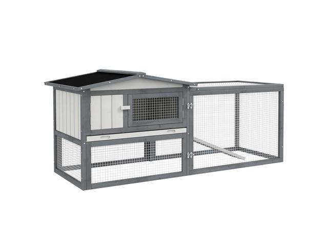 Click here for Aosom Large Rabbit Cage Outdoor 61L Guinea Pig Hut... prices