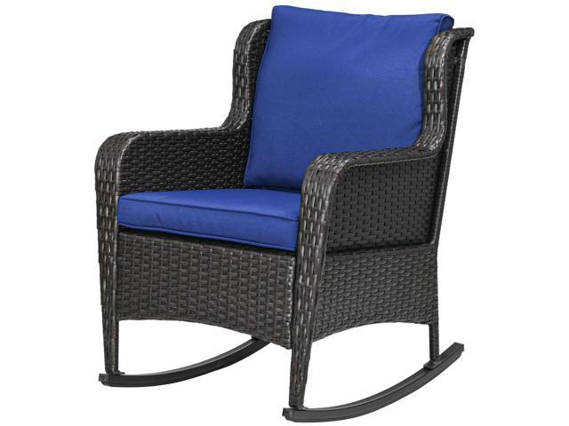 Click here for Aosom Outdoor Wicker Rocking Chair  Rattan Rocker... prices