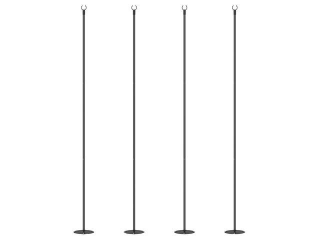 Click here for Aosom 4 Pack of 8 String Light Poles  Steel Hangin... prices