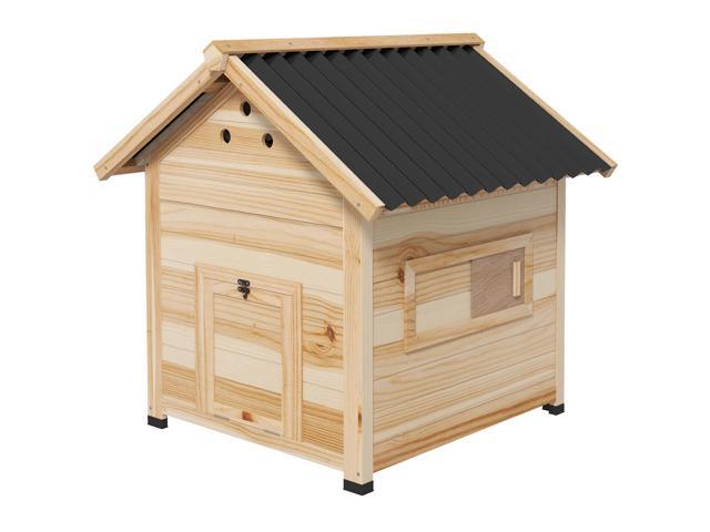 Click here for Aosom Duck Coop  Wooden Duck House with Openable R... prices