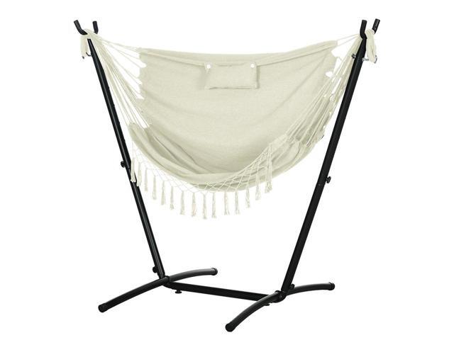 Click here for Aosom U Shape Stand Hammock Chair  Headrest Includ... prices