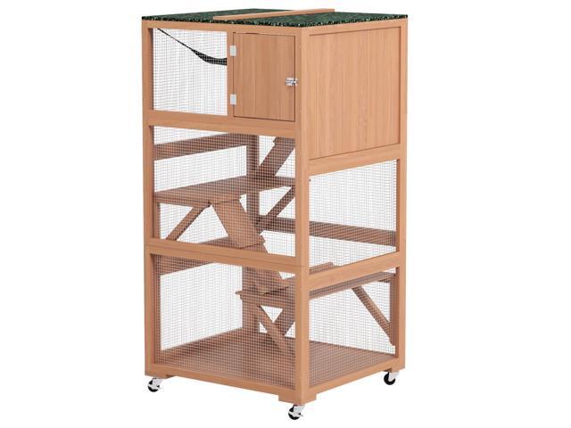 Click here for Aosom Catio  Outdoor Cat Enclosure House on Wheels... prices