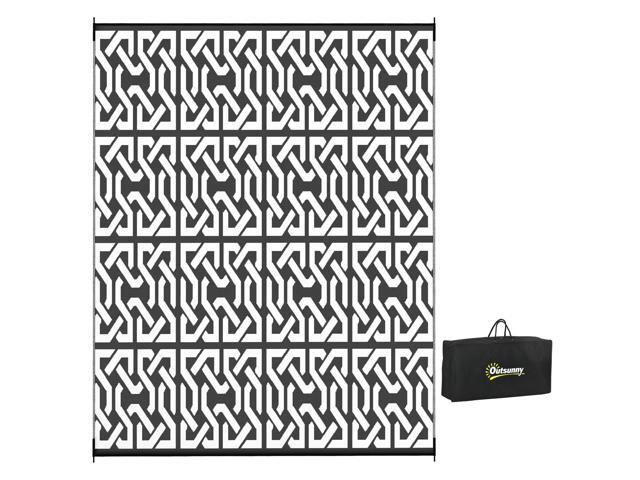 Click here for Aosom Reversible Outdoor Rug Carpet RV Camping Rug... prices