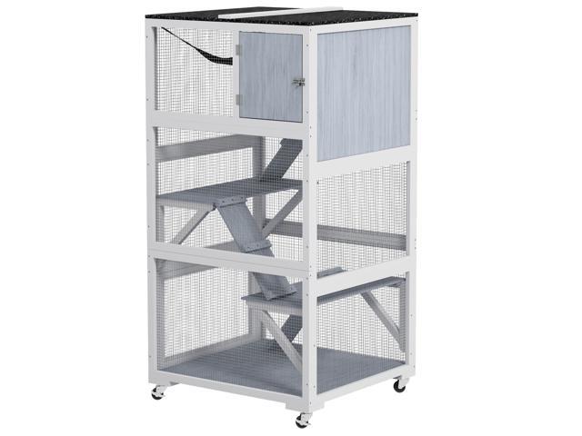 Click here for Aosom Catio  Outdoor Cat Enclosure House on Wheels... prices
