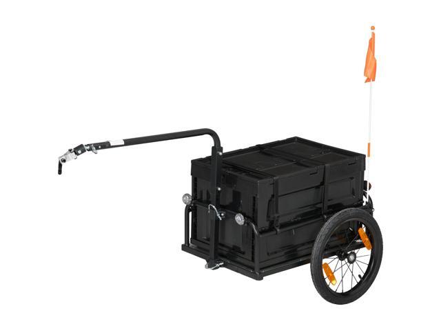 Click here for AosomAosom Trailer for Bike  Bicycle Cargo Trailer... prices