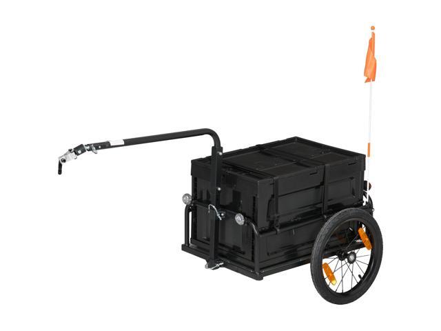Click here for AosomAosom Trailer for Bike  Bicycle Cargo Trailer... prices