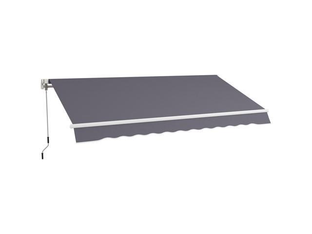 Click here for Aosom 12 x 10 Manual Retractable Awning Outdoor Su... prices