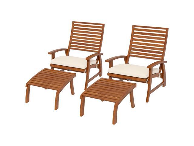 Click here for Aosom 4 Piece Patio Furniture Set  2 Chairs with C... prices
