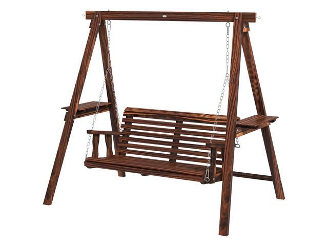 Click here for Aosom 2-Seat Outdoor Swing Chair with Stand and Si... prices