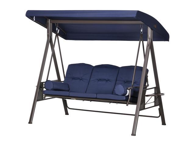 Click here for Aosom 3-Seat Outdoor Porch Swing Chair with Adjust... prices