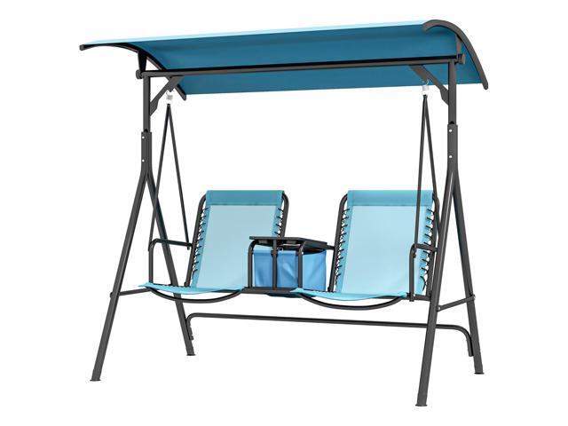 Click here for Aosom 2 Person Porch Swing with Canopy  Storage Ta... prices