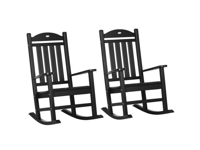 Click here for Aosom 2PCs Outdoor Rocking Chair with Armrests  Fa... prices