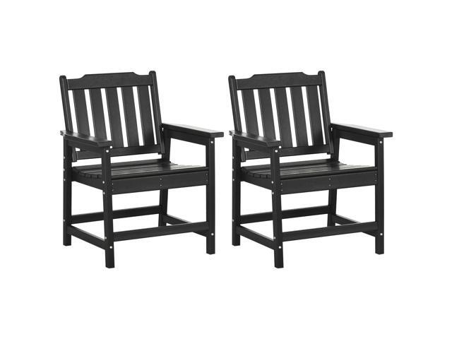 Click here for Aosom 2 Piece All-Weather Patio Chairs  HDPE Patio... prices