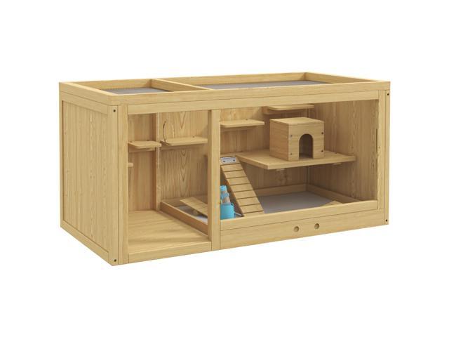 Click here for Aosom Extra Large Wooden Hamster Cage with Pull-ou... prices