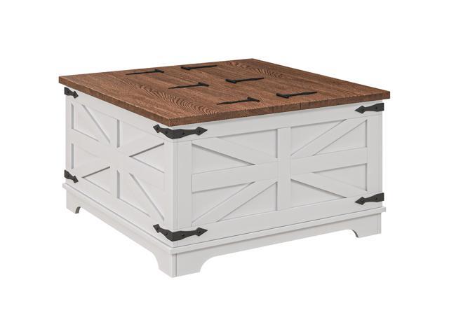 Click here for Aosom Farmhouse Coffee Table  Square Center Table... prices