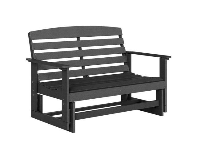 Click here for Aosom Patio Glider Bench w/ HDPE Slatted Double Ro... prices