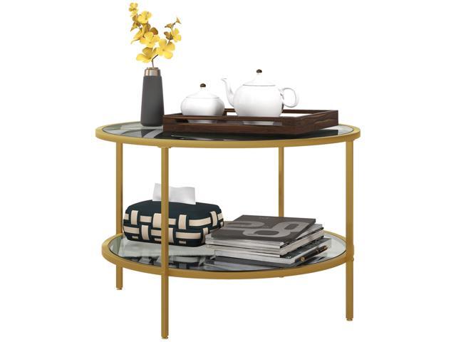 Click here for Aosom Side Table with Storage  26 Round End Table... prices