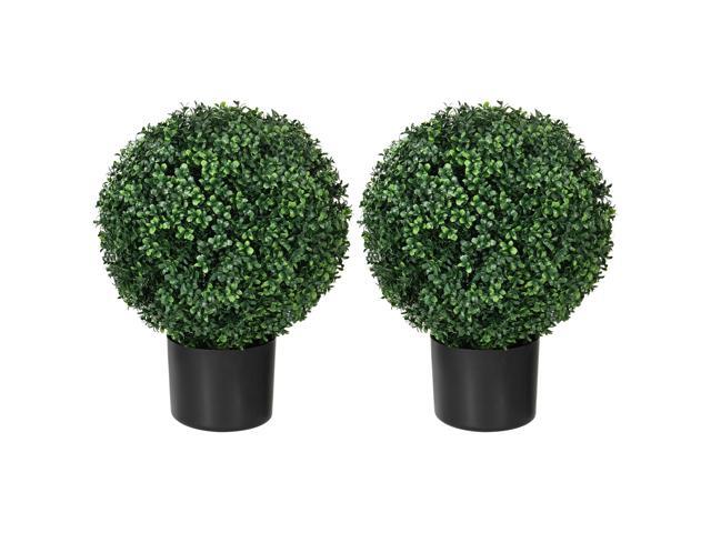 Click here for Aosom 2 Pack 20.5 Artificial Tree  Ball Boxwood To... prices