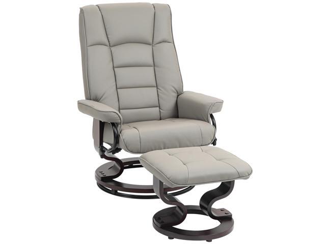 Click here for Aosom Faux Leather Recliner with Ottoman  Swivel R... prices