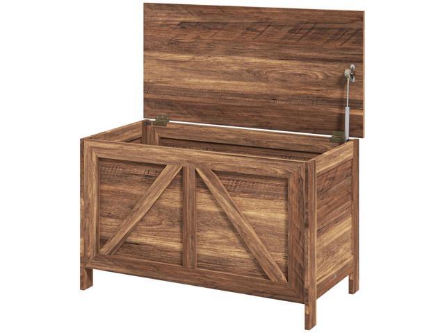 Click here for Aosom Storage Chest  Farmhouse Lift Top Box Organi... prices