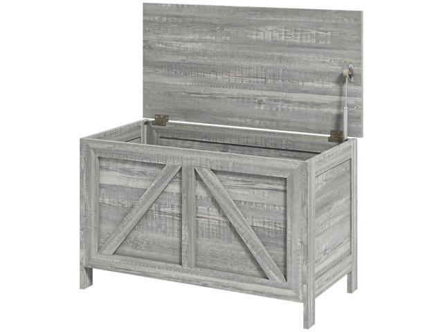 Click here for Aosom Storage Chest  Farmhouse Lift Top Box Organi... prices