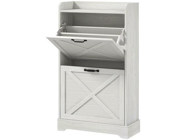 Click here for Aosom Slim Shoe Storage Cabinet  Farmhouse Shoe Ca... prices