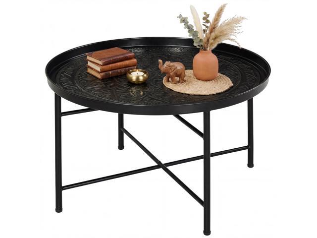 Click here for Aosom Coffee Table for Living Room  24 Round Cente... prices