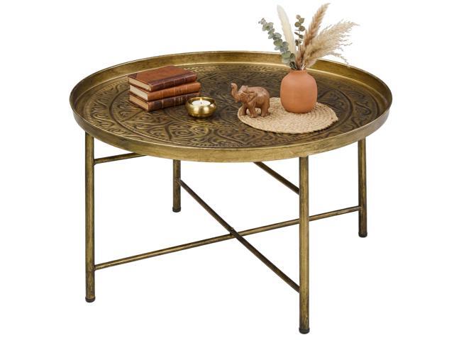 Click here for Aosom Coffee Table for Living Room  24 Round Cente... prices