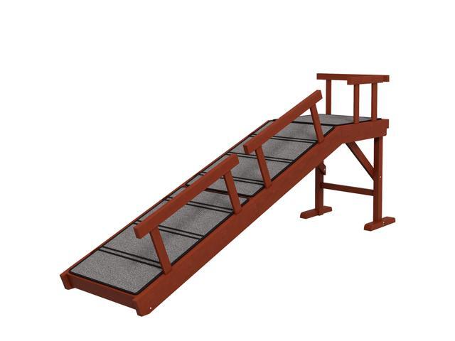 Click here for Aosom Wooden Dog Ramp with Removable Guardrails  N... prices