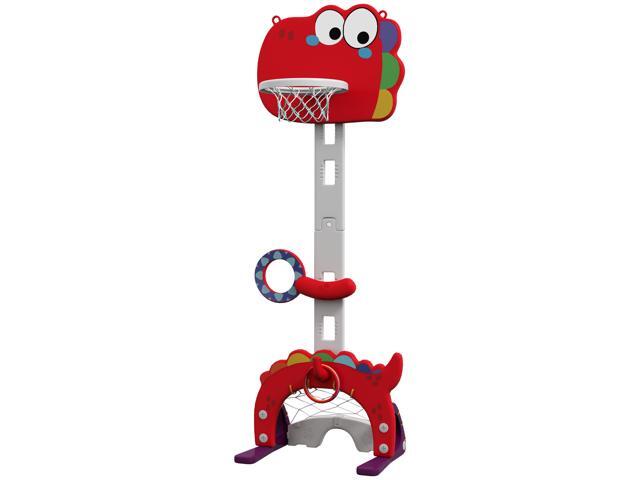 Click here for AosomQaba Adjustable Height 4.4-5 ft Kids Basketba... prices