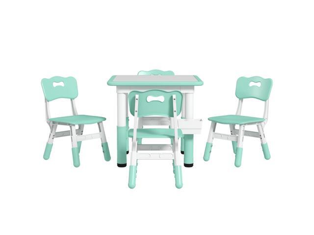Click here for AosomQaba Height Adjustable 5pc Toddler Table and... prices