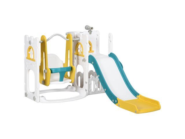 Click here for AosomQaba 6 in 1 Toddler Slide and Swing Set Indoo... prices