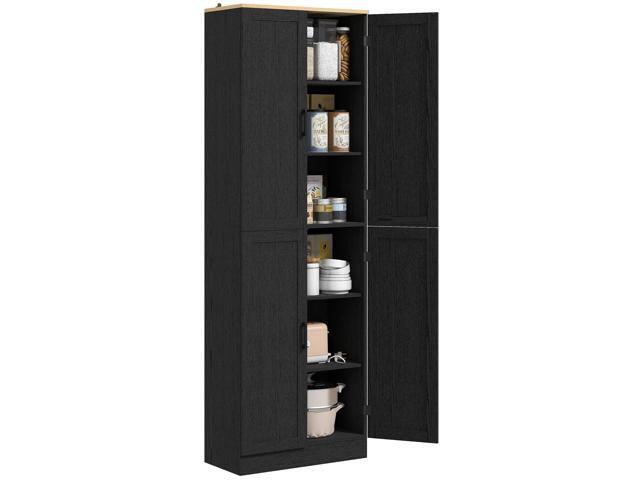 Click here for Aosom Freestanding Kitchen Pantry  4-Door Kitchen... prices