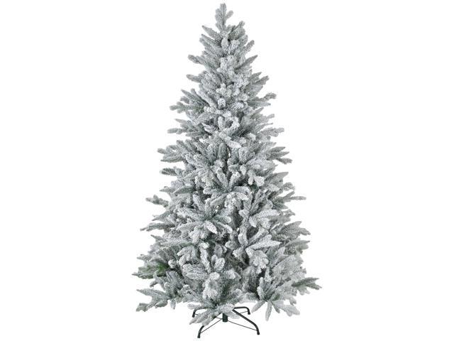 Click here for Aosom 6ft Artificial Flocked Christmas Tree with S... prices