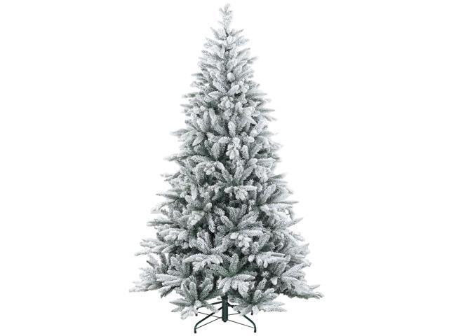 Click here for Aosom 7ft Artificial Flocked Christmas Tree with S... prices